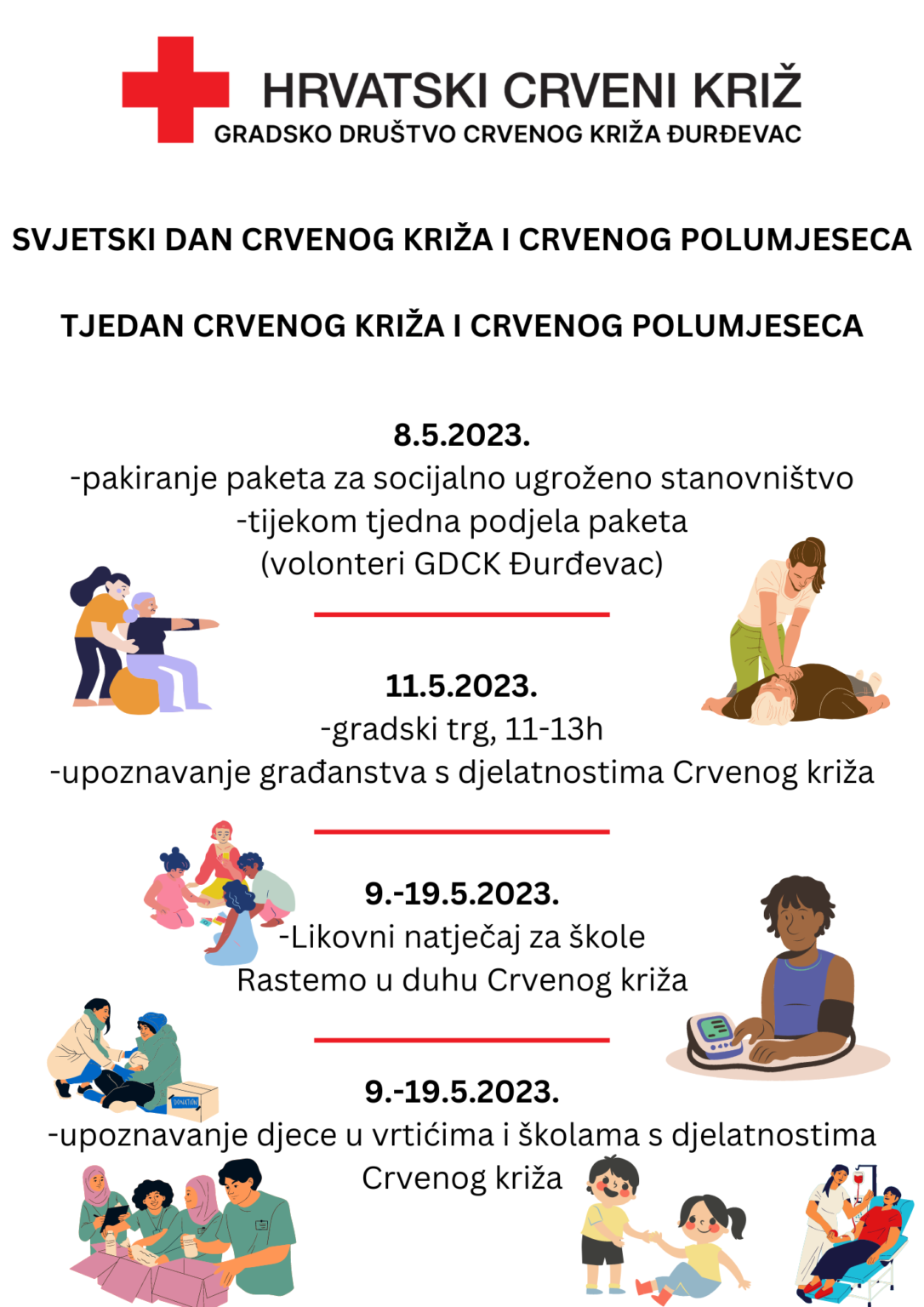 Gradsko društvo Crvenog križa Đurđevac: obilježavanje tjedna Crvenog križa i Crvenog polumjeseca ...